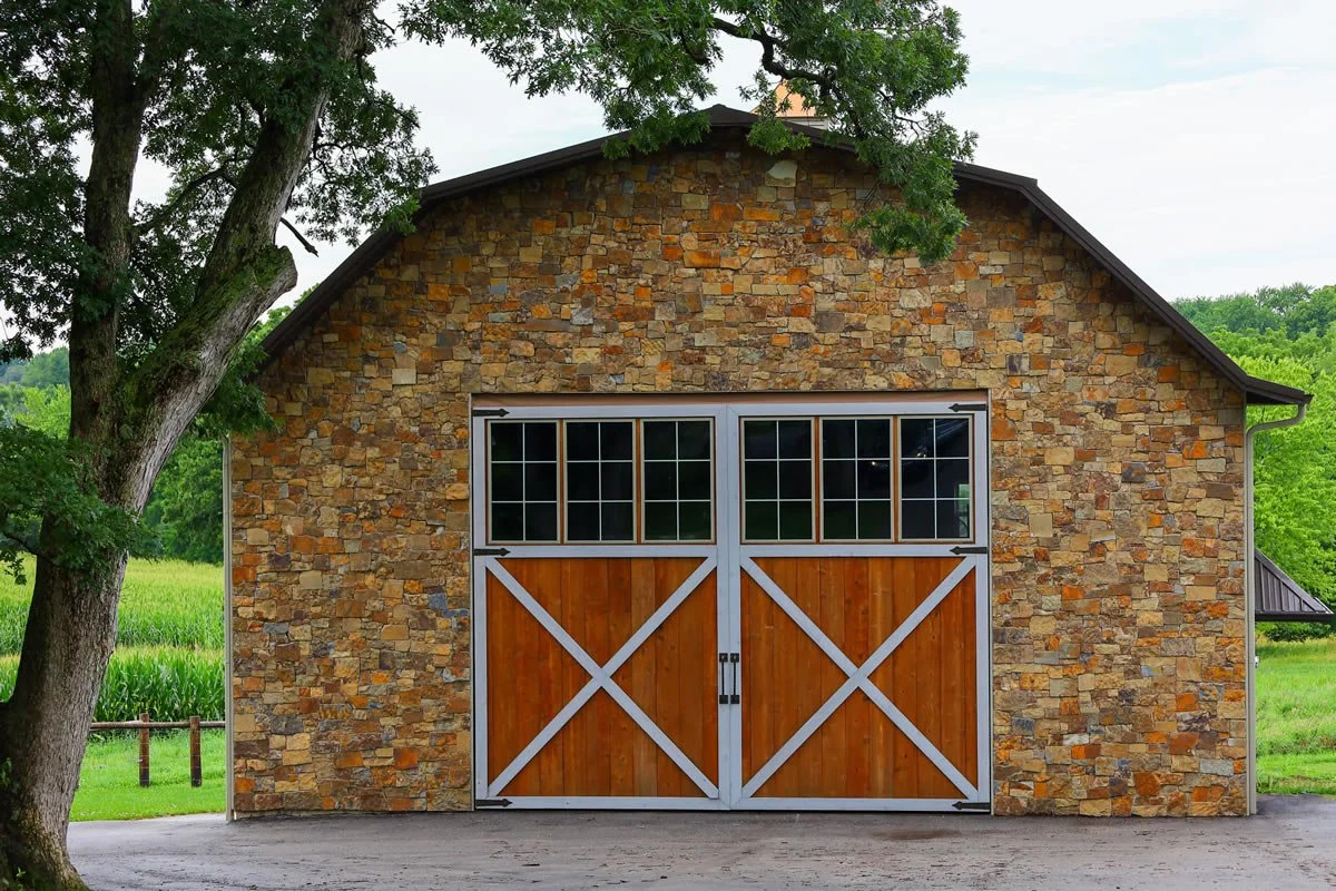 Small Cedar Stone Barn Stone Barn Photos & Ideas | Houzz