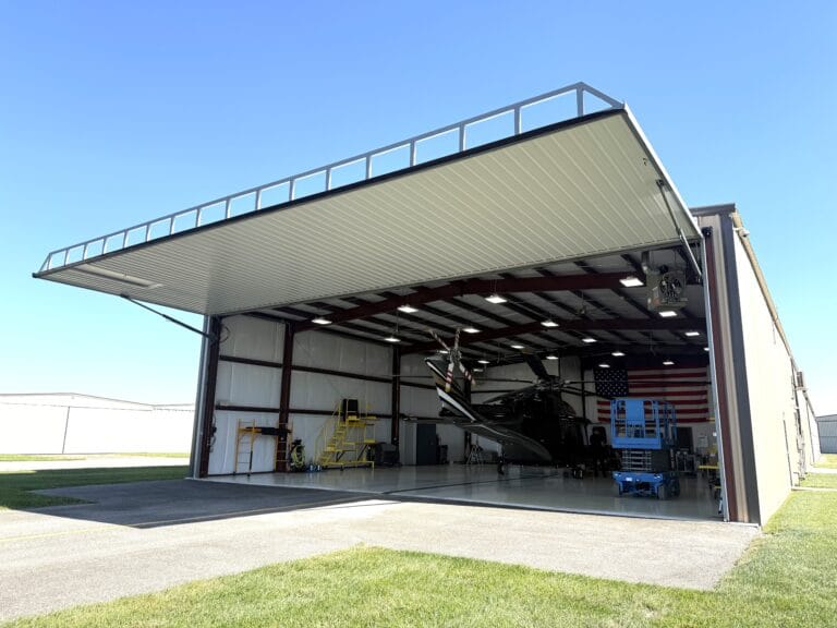 Helicopter Hangar Hydraulic Door - PowerLift Doors